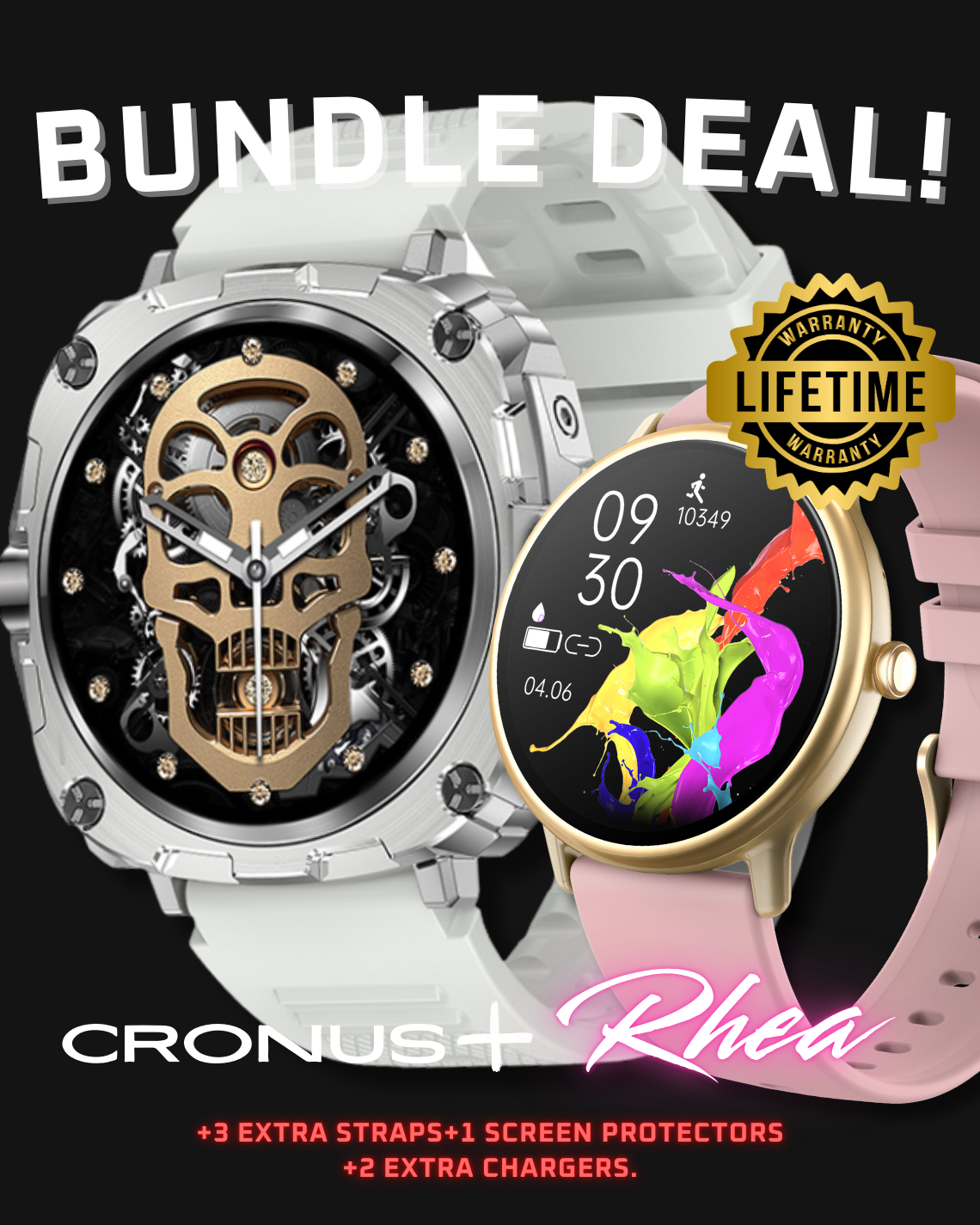 Cronus & Rhea Smartwatch Bundle Deal – Titan Tough