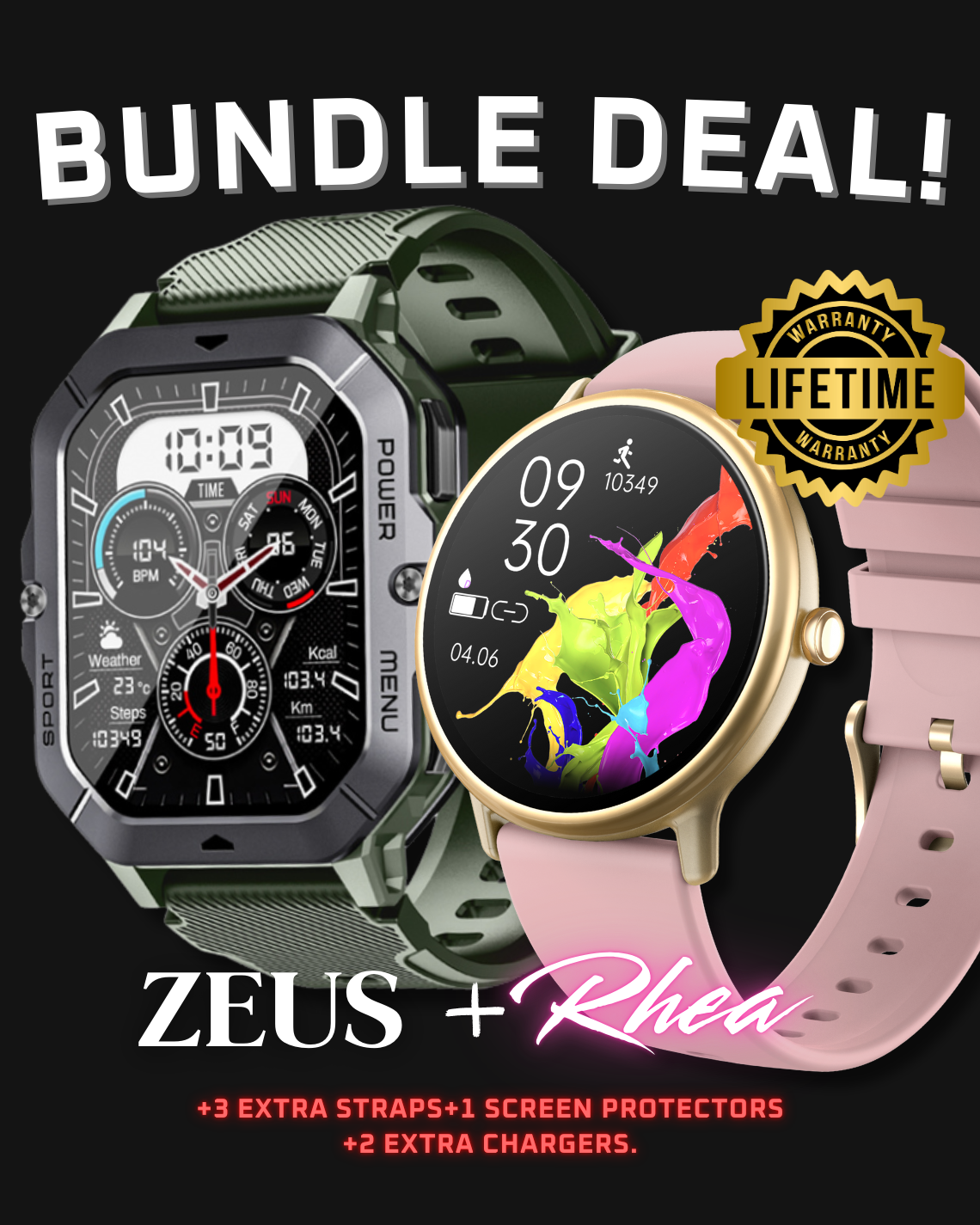Zeus & Rhea Smartwatch Bundle – Titan Tough